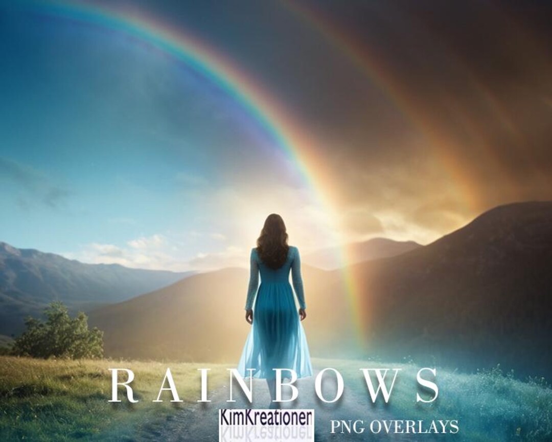 Rainbow Overlays, Realistic Rainbow Overlays, Photoshop Overlays ...