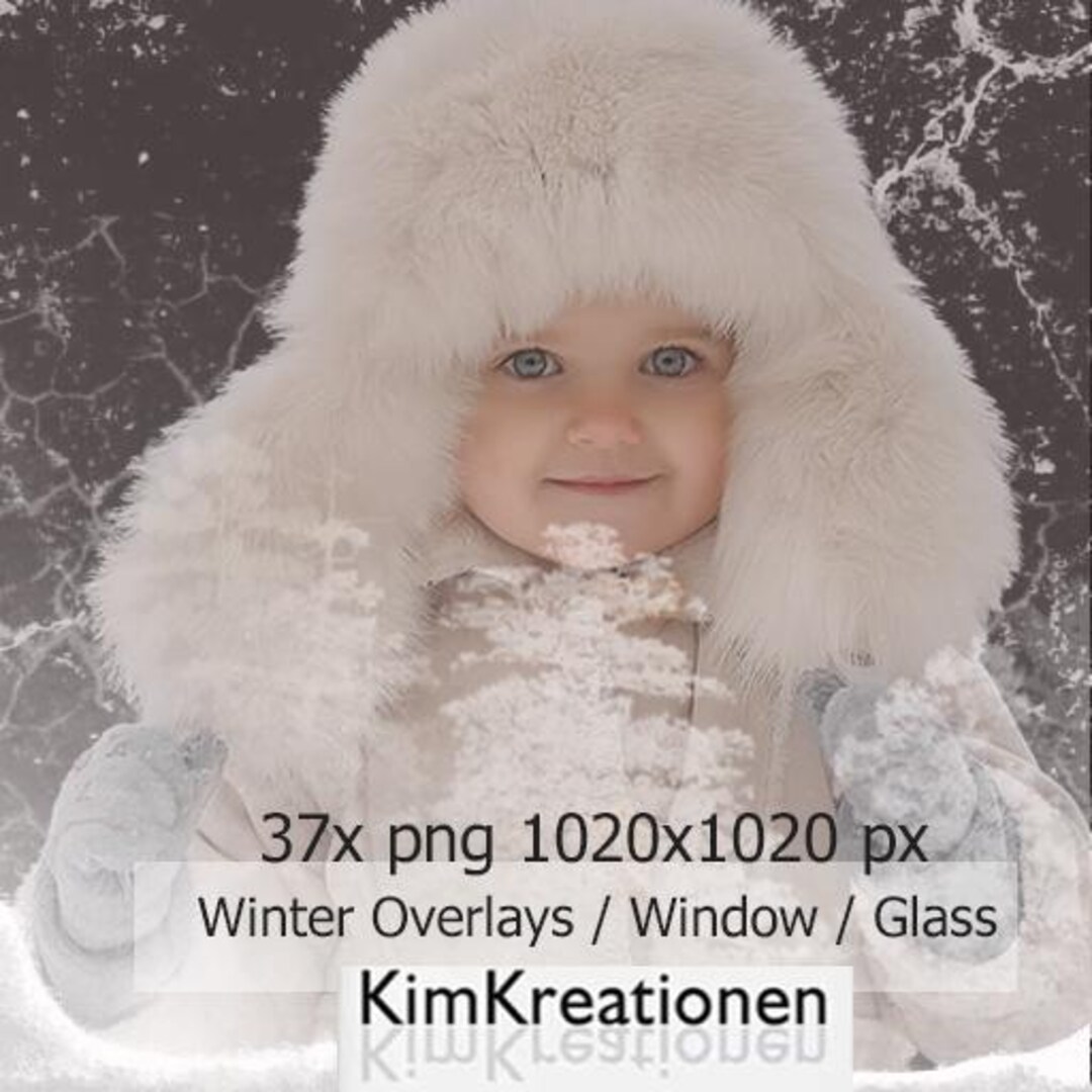 Frosty Pattern Overlays - Winter Border - Frost Crystal Overlays ...