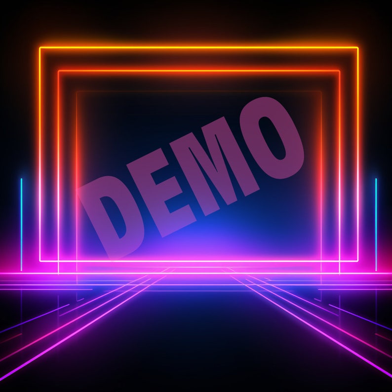 8 Neon Effect Backgrounds Vol.2 - Glowing Background - Neon Backdrop ...