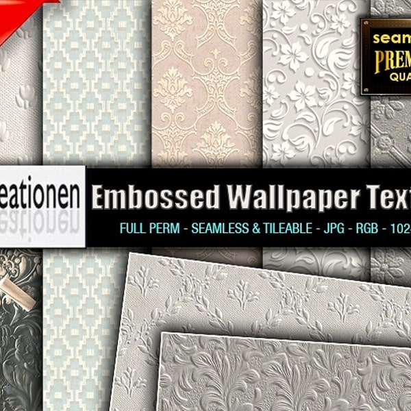 Embossed Wallpaper - Etsy