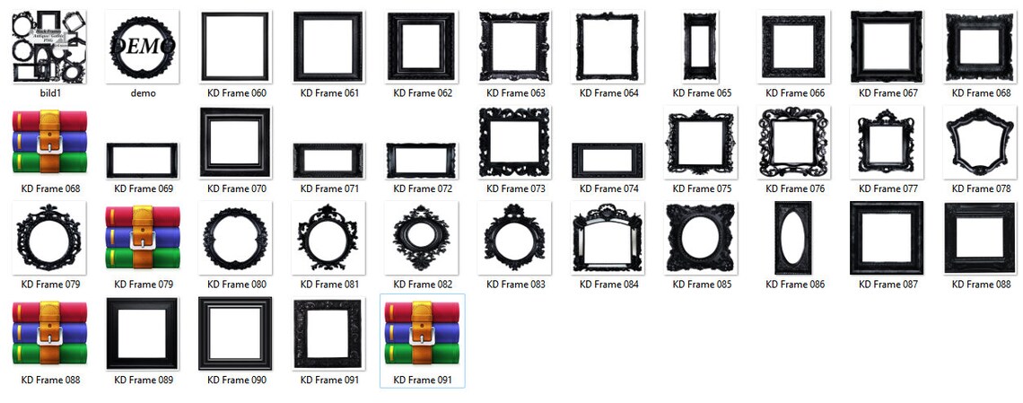 32 Black Frames Texture, Gothic Frames, Frame Texture, Pngs Digital ...