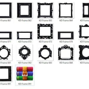 32 Black Frames Texture, Gothic Frames, Frame Texture, Pngs Digital ...