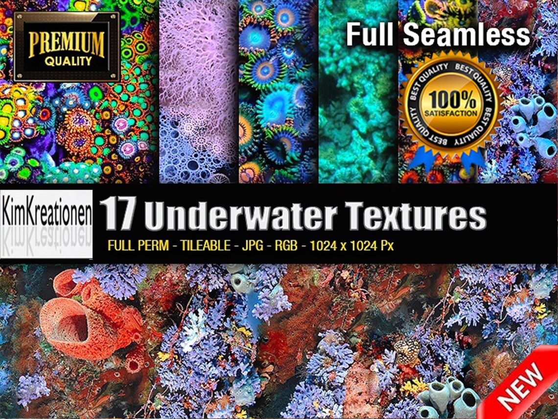 Underwater Texture, Coral Reef Background, Coral Reef Underground ...