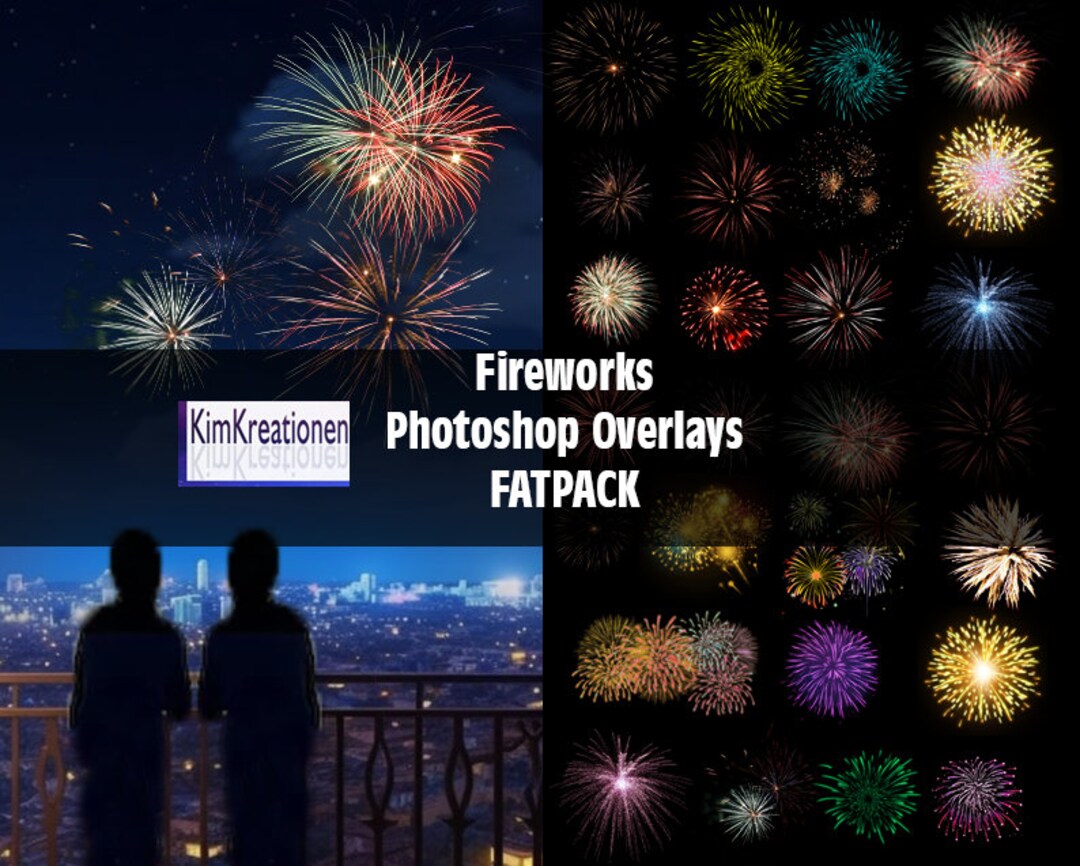 Firework Overlays, Firework Overlays for Photoshop Composite, Realistic ...
