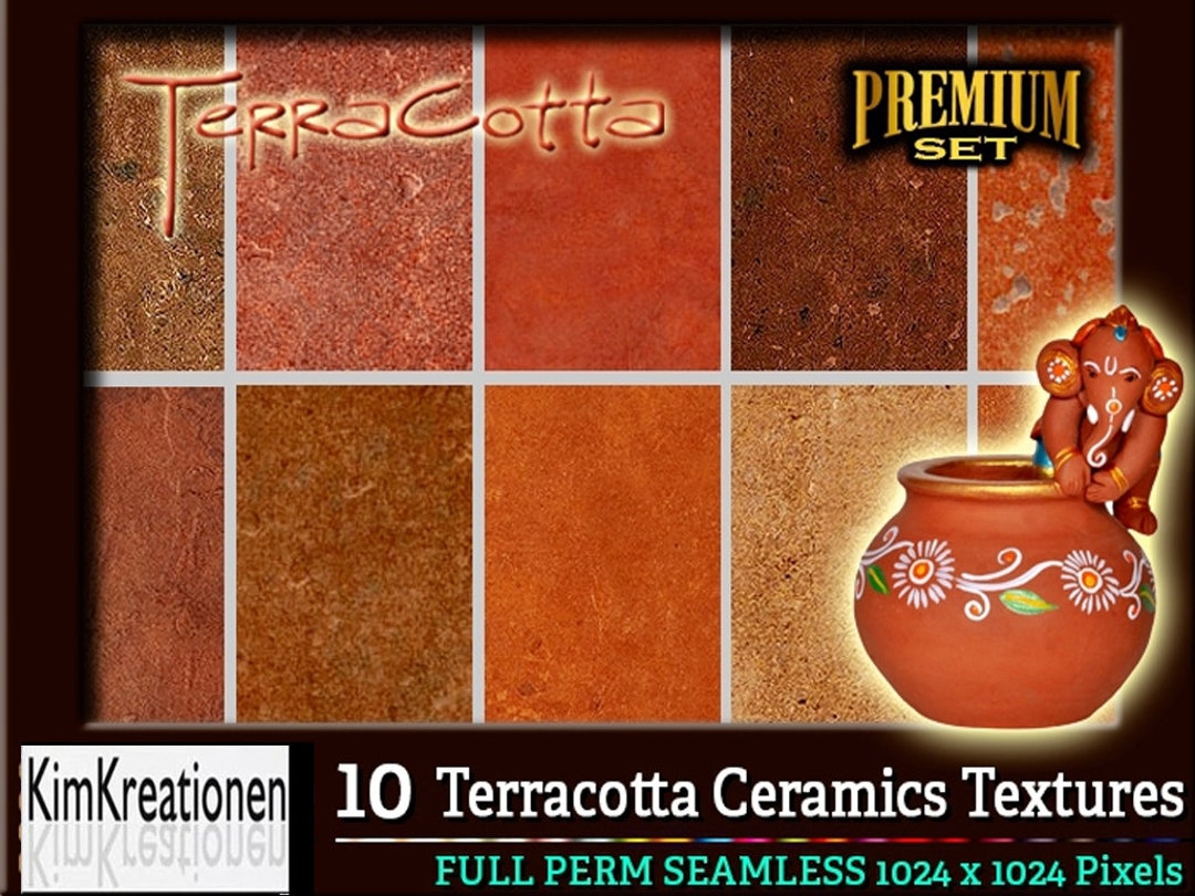 Terracotta Ceramics Textures, Terracotta Digital Download Texture ...