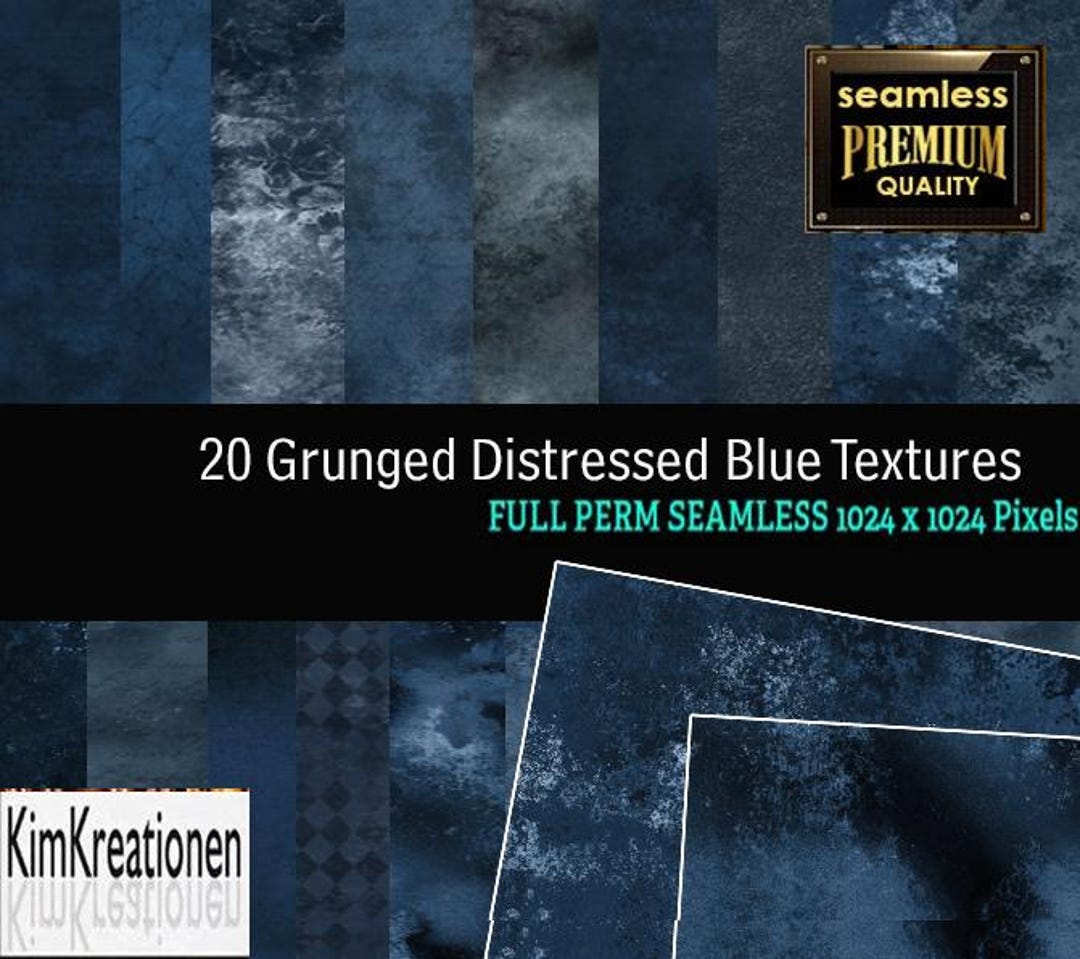 Seamless Distressed Navy Textures, Digital Paper, Distressed Textures ...