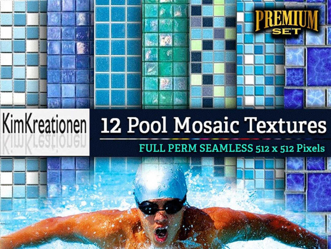 12 Pool Mosaic Textures, Pool Textures, Glitter Mosaic Texture, Mosaic ...