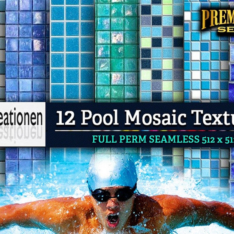 Mosaic Swimming Pool Art - Etsy