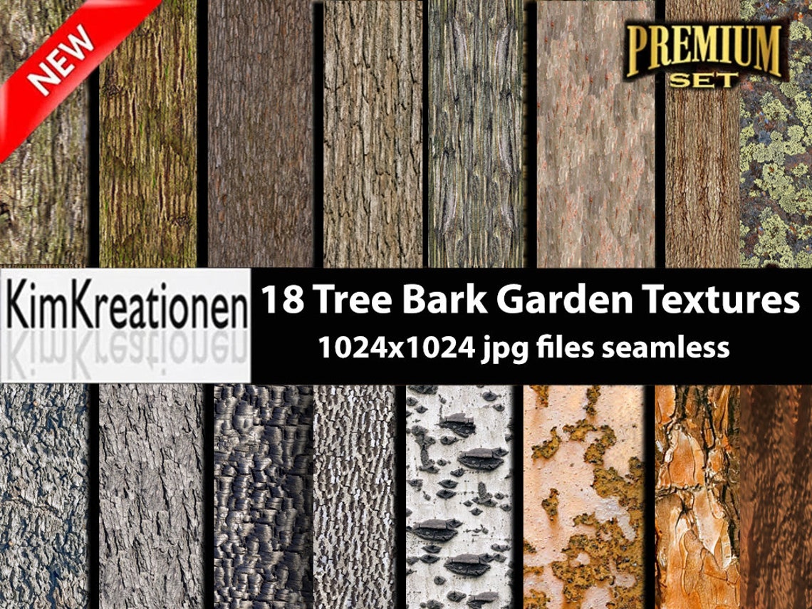TREE BARK PAPER Digital Paper Pack Rustic Tree Bark - Etsy