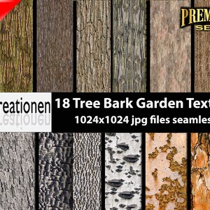 TREE BARK PAPER Digital Paper Pack Rustic Tree Bark - Etsy