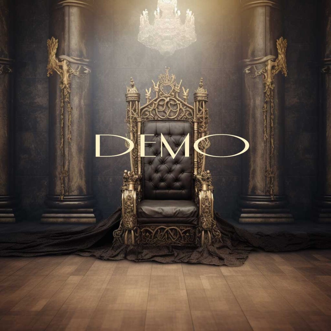 Creepy Thrones Spooky Throne Skull Thrones Digital Background ...