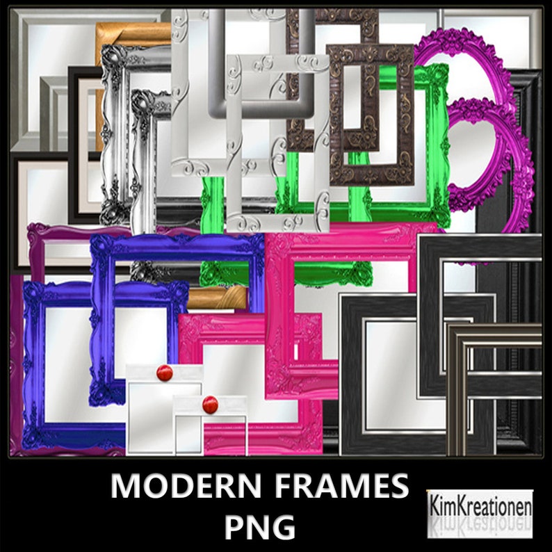 Modern Frames, Transparent Frame Background, Photo Frame Texture ...