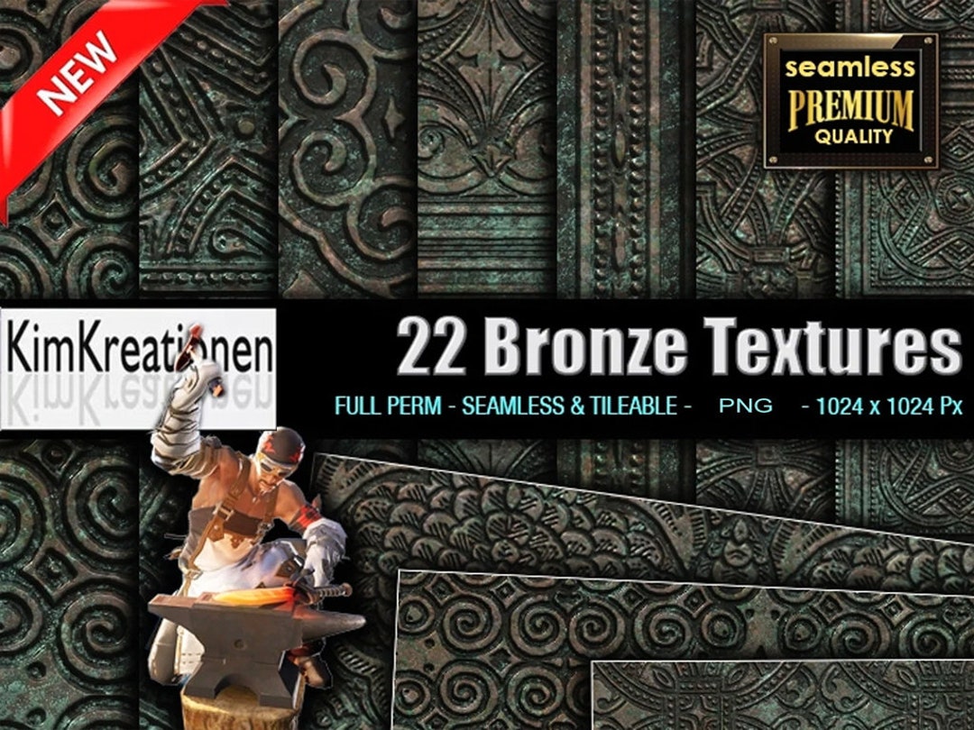 Antique Bronze Texture Digital Download, Scrapbook Texture, Steampunk ...