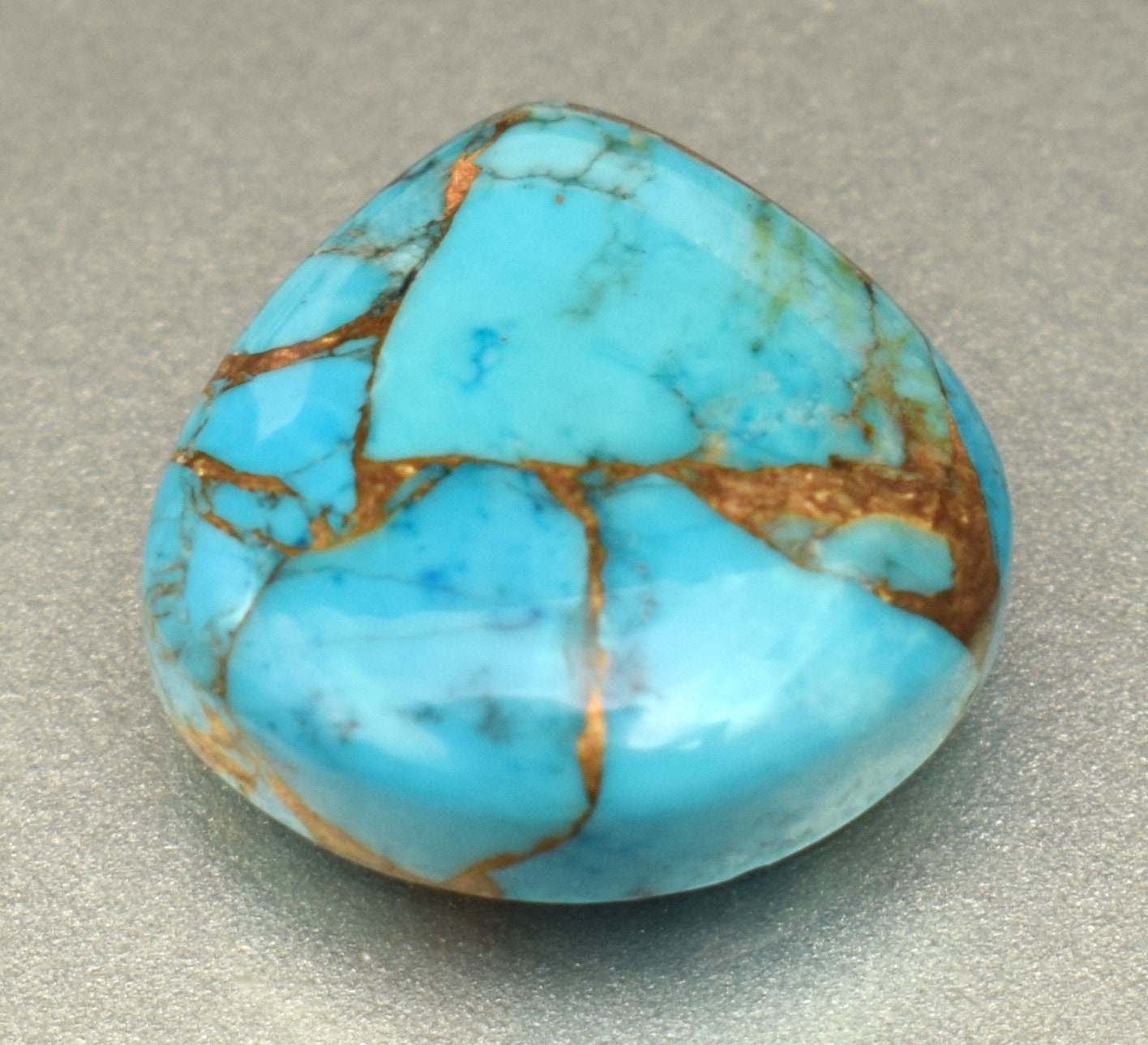 Natural Certified Arizona Blue Copper Turquoise Heart Cabochon - Etsy