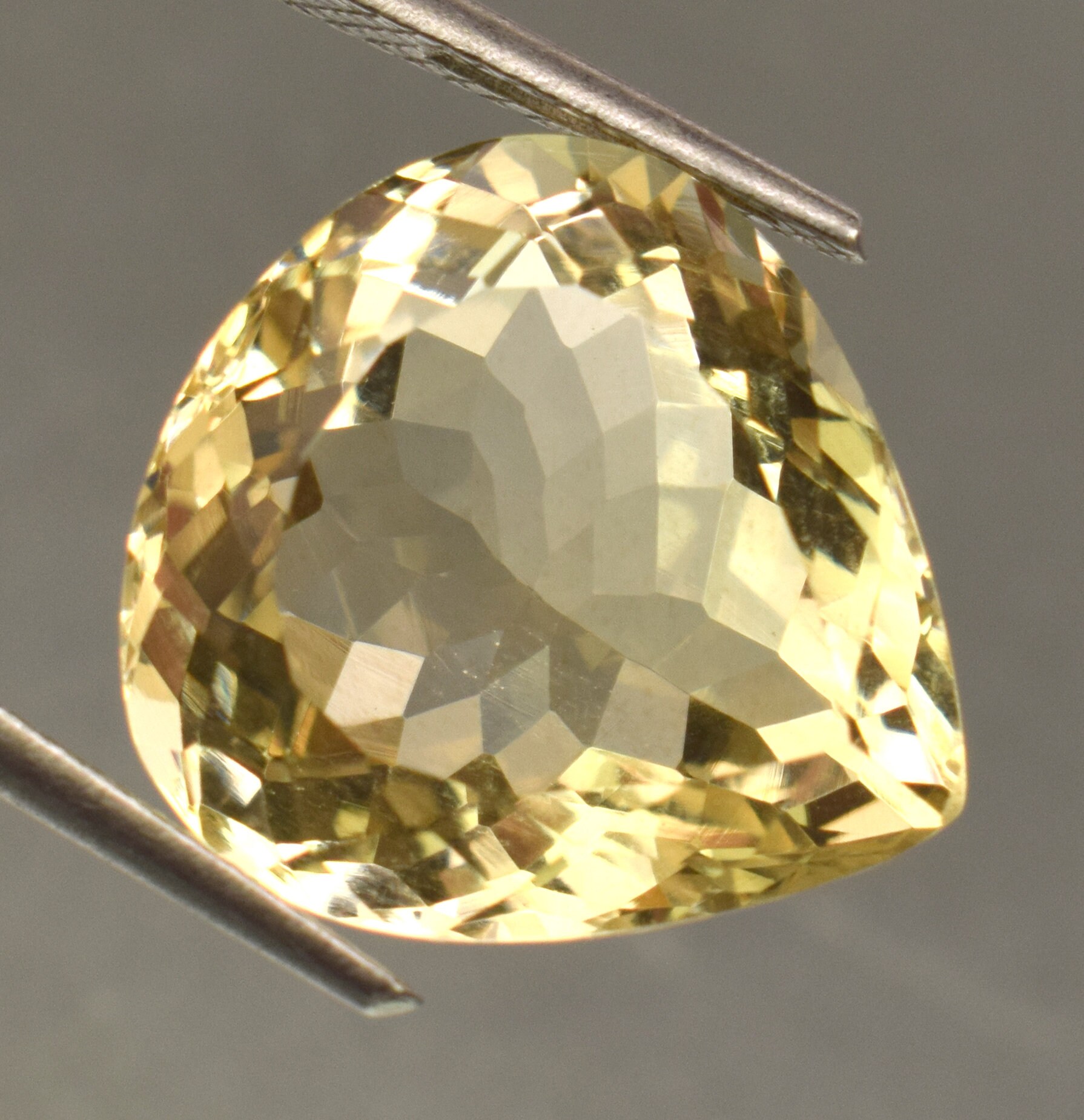 Natural Certified Lite Yellow Citrine 12.75 Ct Brilliant Cut | Etsy