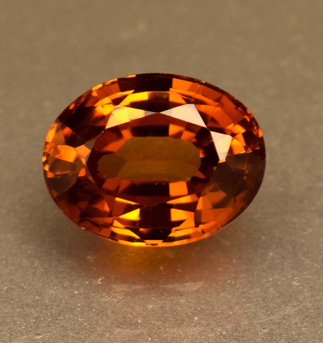 Natural Earth Mined Hessonite Orange Garnet 4.80 Ct Oval Cut Loose ...