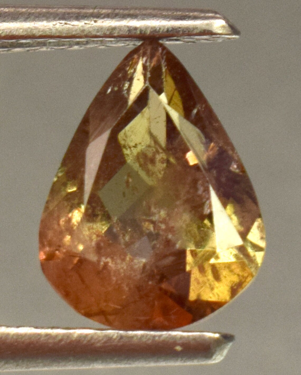 Rare Orange Green Certified Faceted Andalusite 1.20 Ct Pear | Etsy