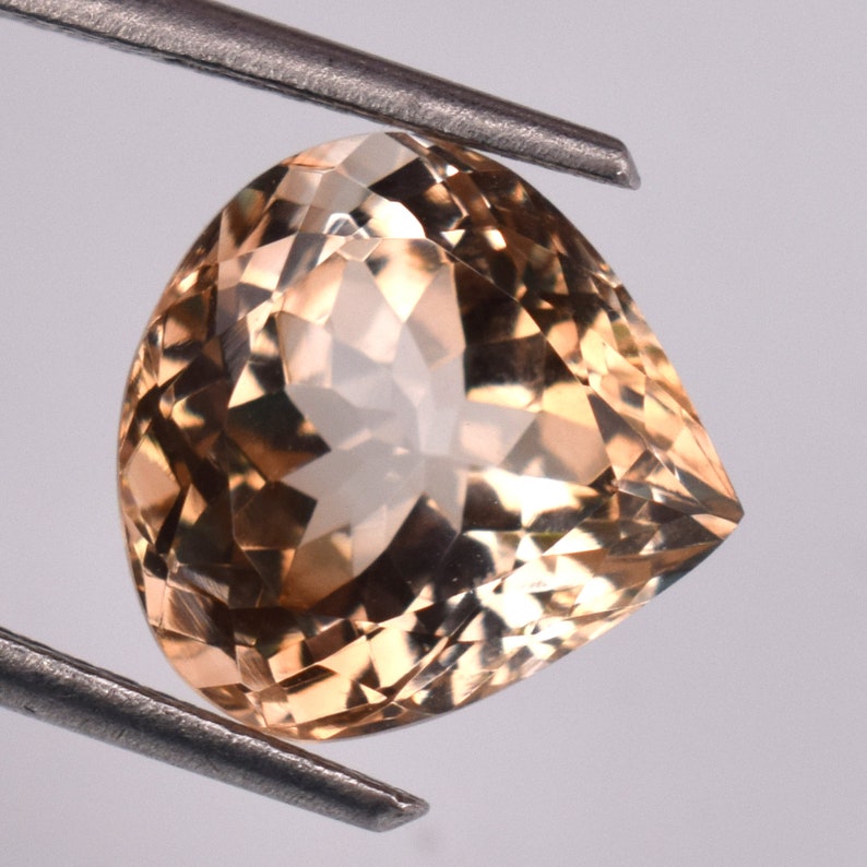 Natural Precious Imperial Sherry Topaz 6.65 Ct Flawless From - Etsy