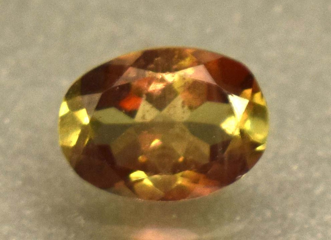 Rare Orange Green Certified Faceted Andalusite 0.90 Ct Oval Cut Loose ...