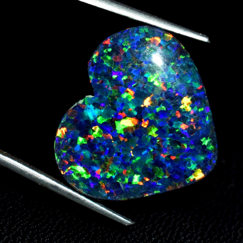 Opal Heart - Etsy