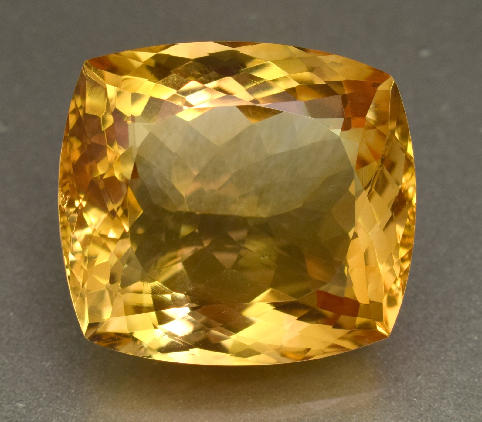 37.20 Ct Natural Yellow Citrine Loose Gemstone: Cushion Cut - Etsy