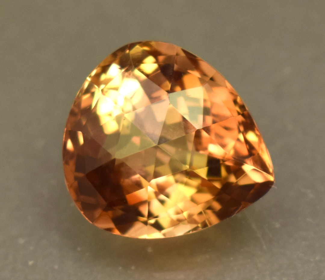 Natural Peach Pink Imperial Topaz: 10.05 Ct Heart Cut Gemstone - Etsy
