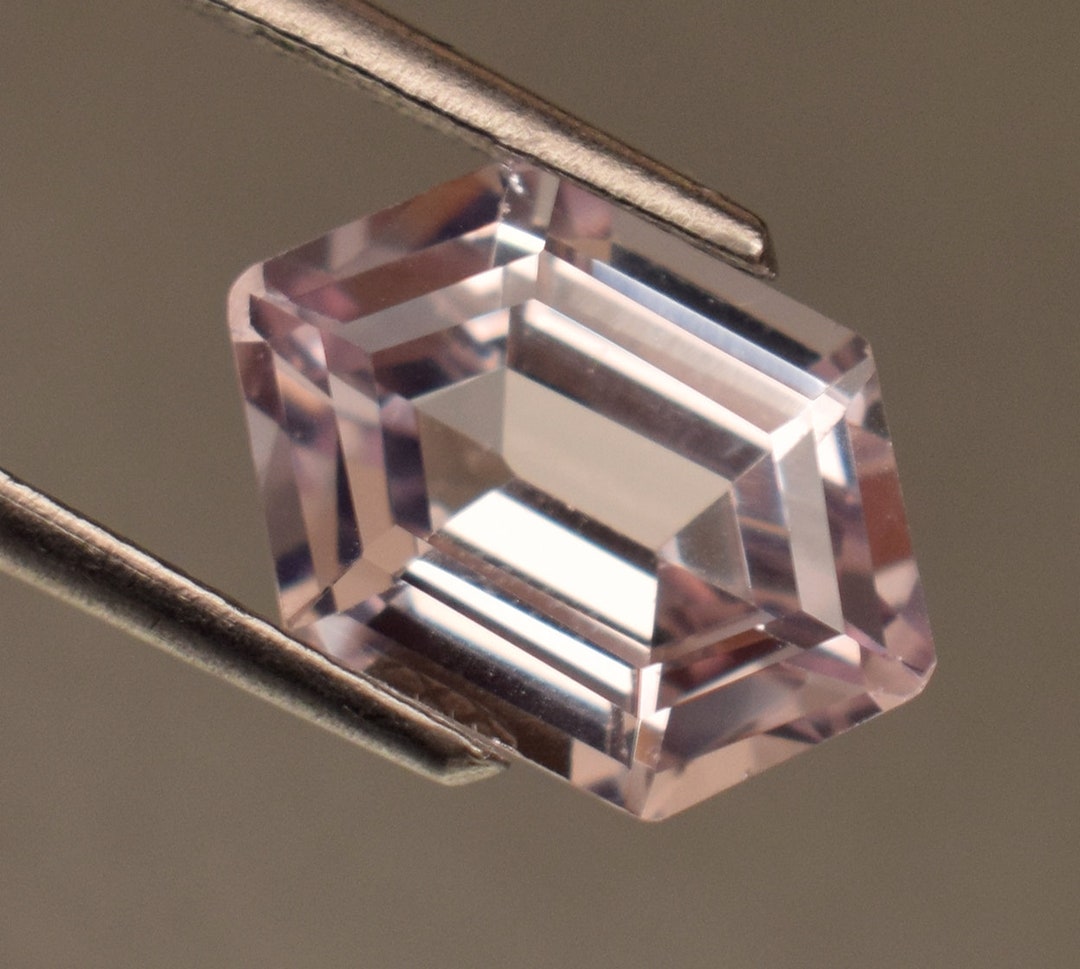 Natural Certified Baby Pink Morganite 4.35 Ct Fancy Cut Loose Gemstone ...