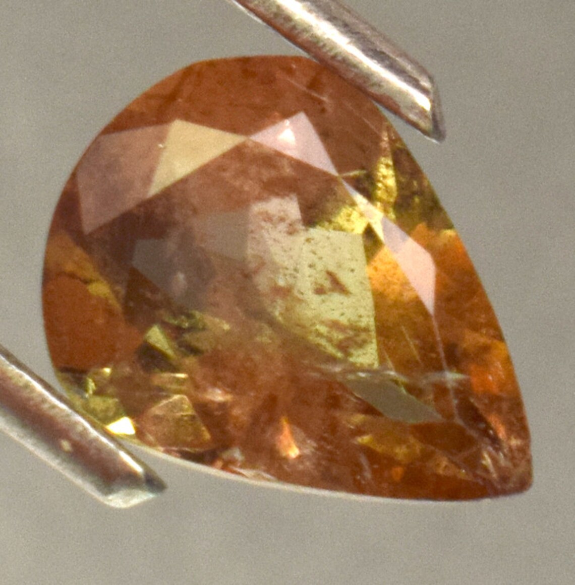 Rare Orange Green Certified Faceted Andalusite 1.20 Ct Pear | Etsy