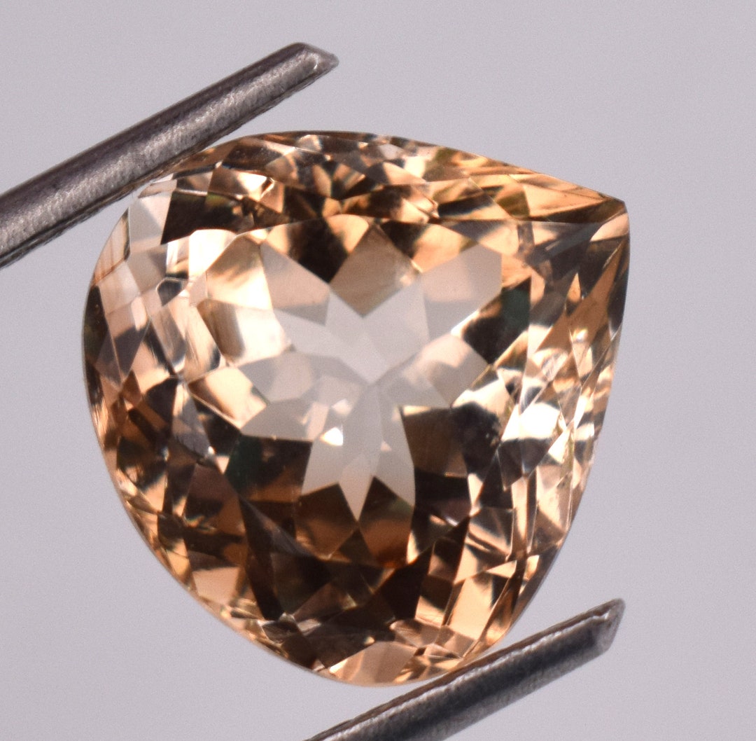 Natural Precious Imperial Sherry Topaz 6.65 Ct Flawless From Brazil ...