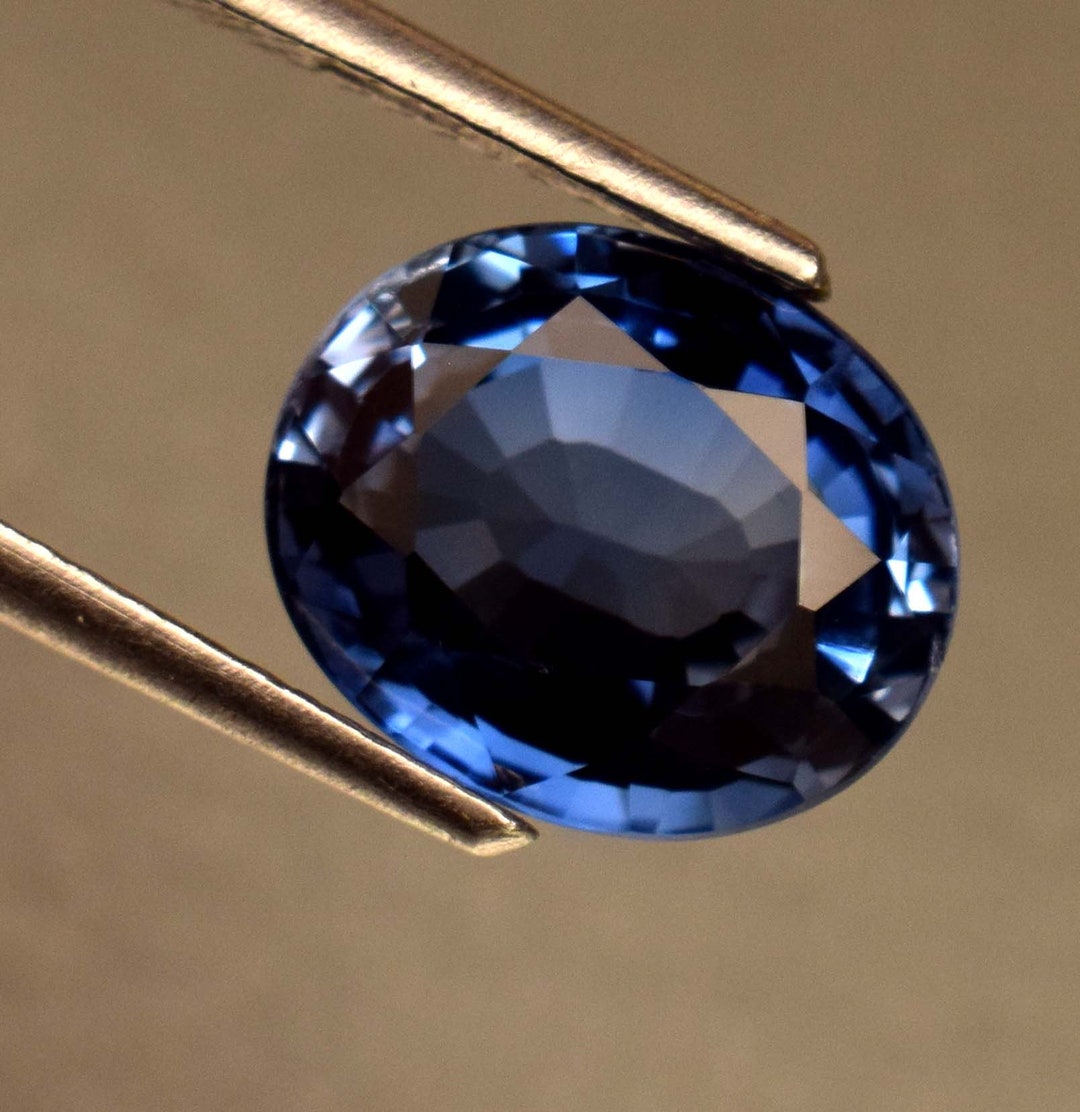 Natural Royal Blue Sapphire 6.30 Ct Flawless Oval Cut Certified Loose ...