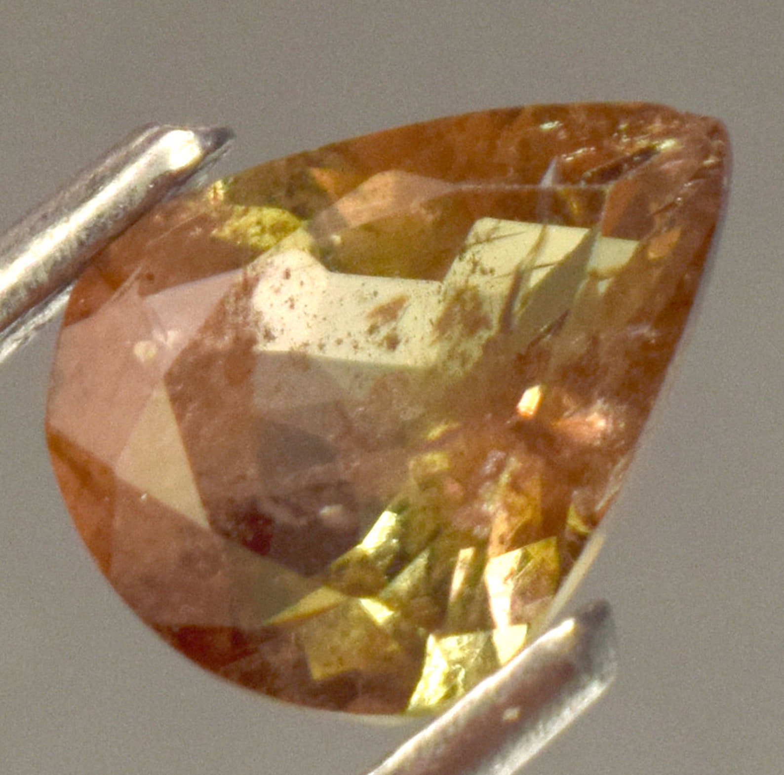 Rare Orange Green Certified Faceted Andalusite 1.20 Ct Pear | Etsy