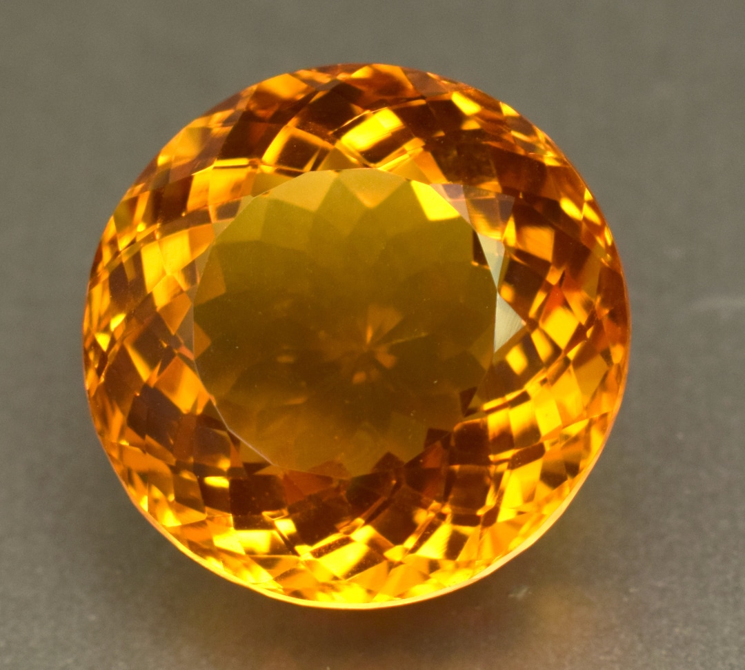 Natural Certified Faceted Madeira Yellow Citrine 23.70 Ct Loose ...