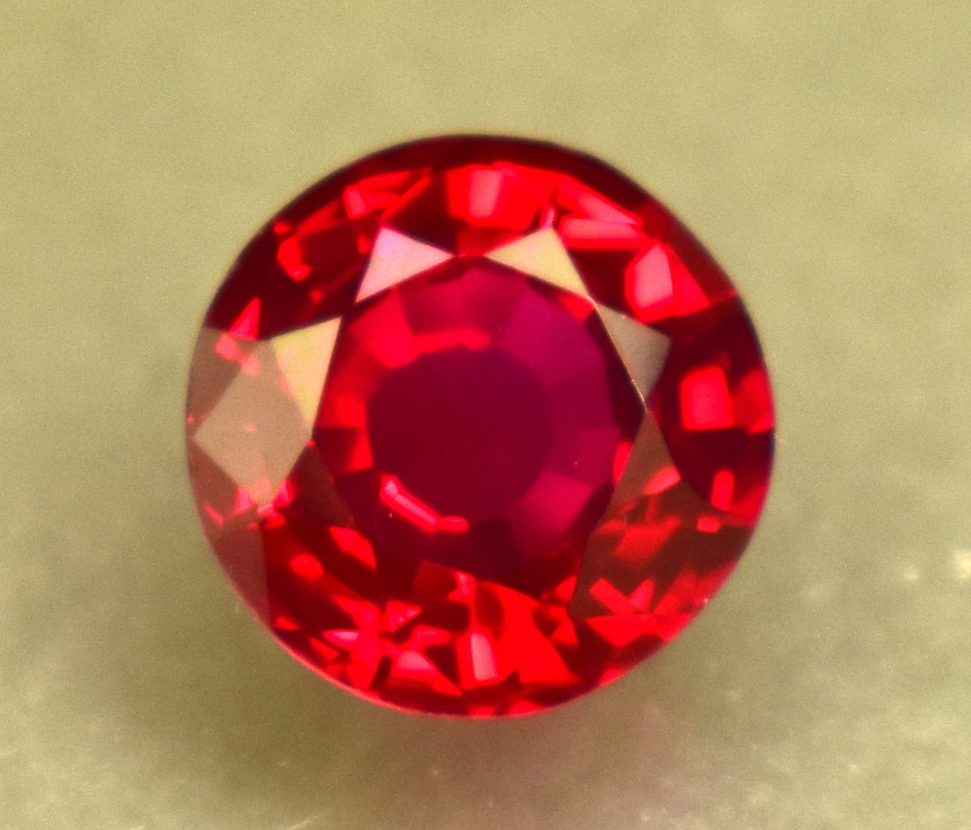 Natural Certified Pigeon Blood Mozambique Red Ruby Round Cut 4.35 Ct ...