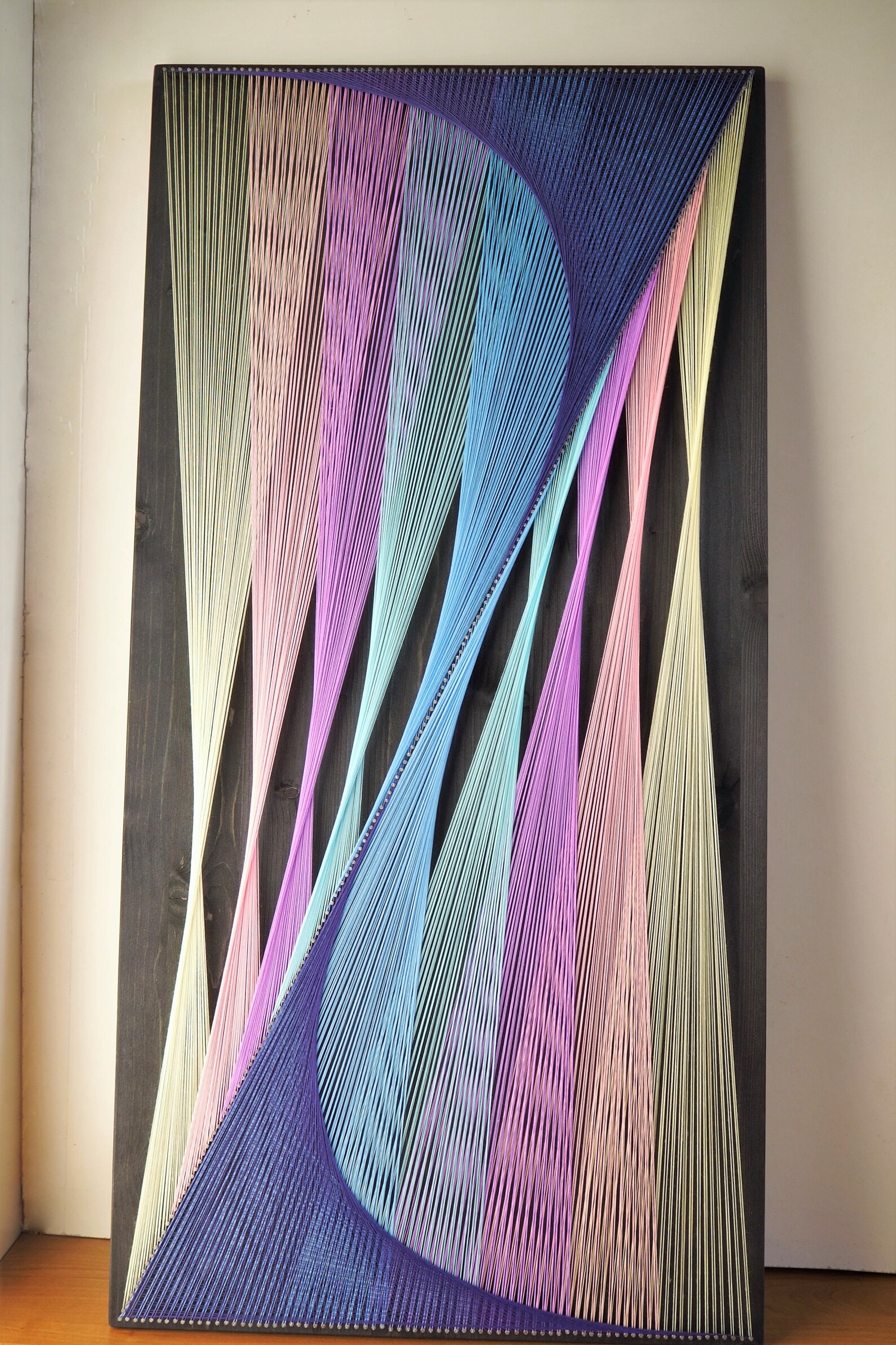 Waves string art interior wall hanging spiritual wall | Etsy