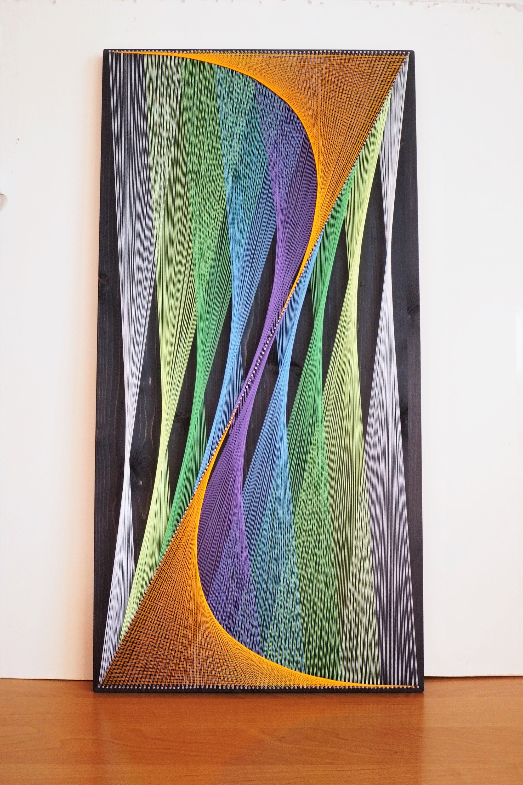 Waves string art interior wall hanging spiritual wall | Etsy