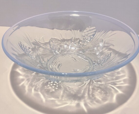 Beautiful James Jobling Depression Glass Blue Opalescent Bowl - Etsy