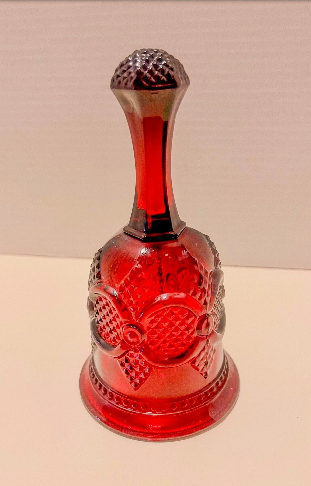 Red Glass Bell/1970’s Avon 1876 Cape Cod Bell. - Etsy