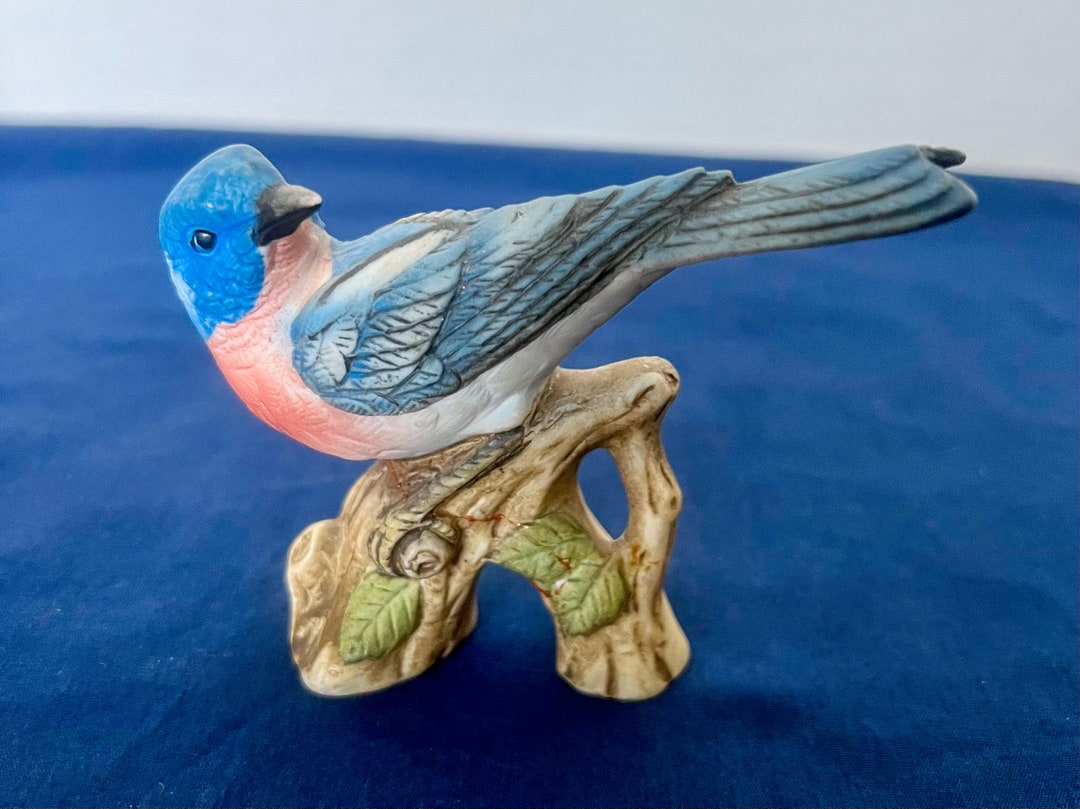 Vintage Lefton Blue Bird Figurine - Etsy