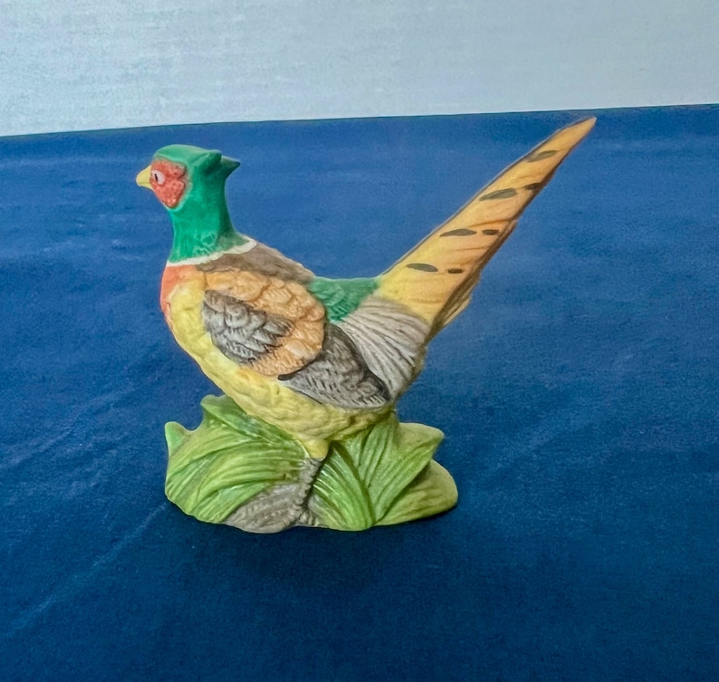Vintage Pheasant Figurine Lefton Miniature - Etsy