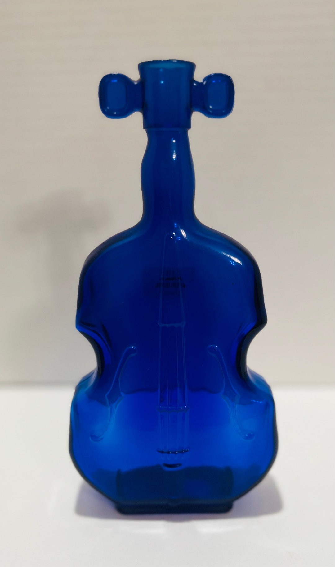 Vintage Cobalt Blue Violin Bottle by Viking Glass - Etsy