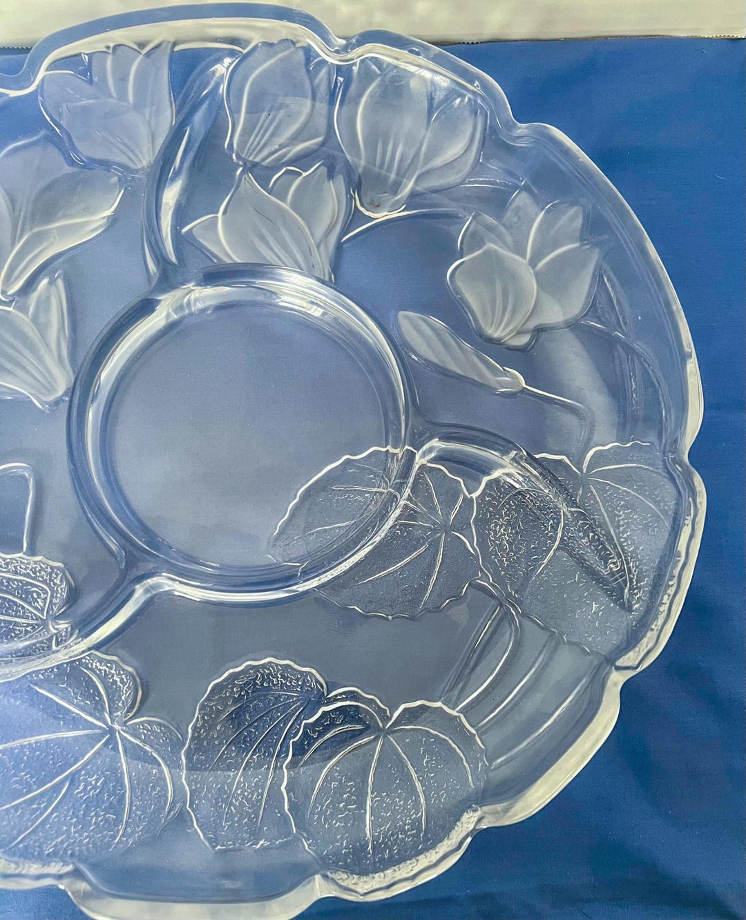 Vintage Mikasa Relish Tray Floral Embossed 14 Inch - Etsy