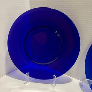 Vintage Cobalt Blue Plates - Etsy