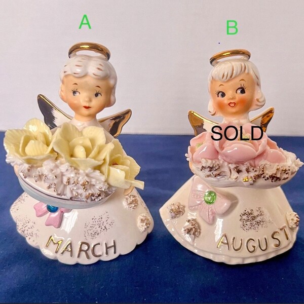 Vintage Lefton August Angel - Etsy