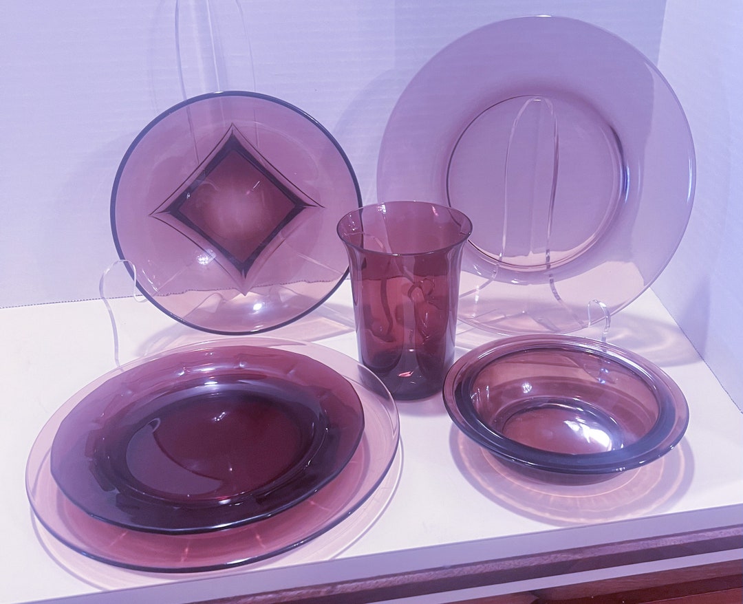 Hazel Atlas Moroccan Amethyst Dishes - Etsy