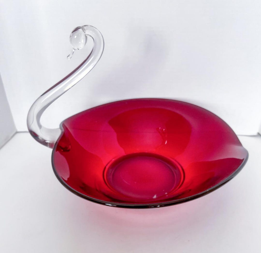 Ruby Red Duncan Miller Swan 12 Inches - Etsy