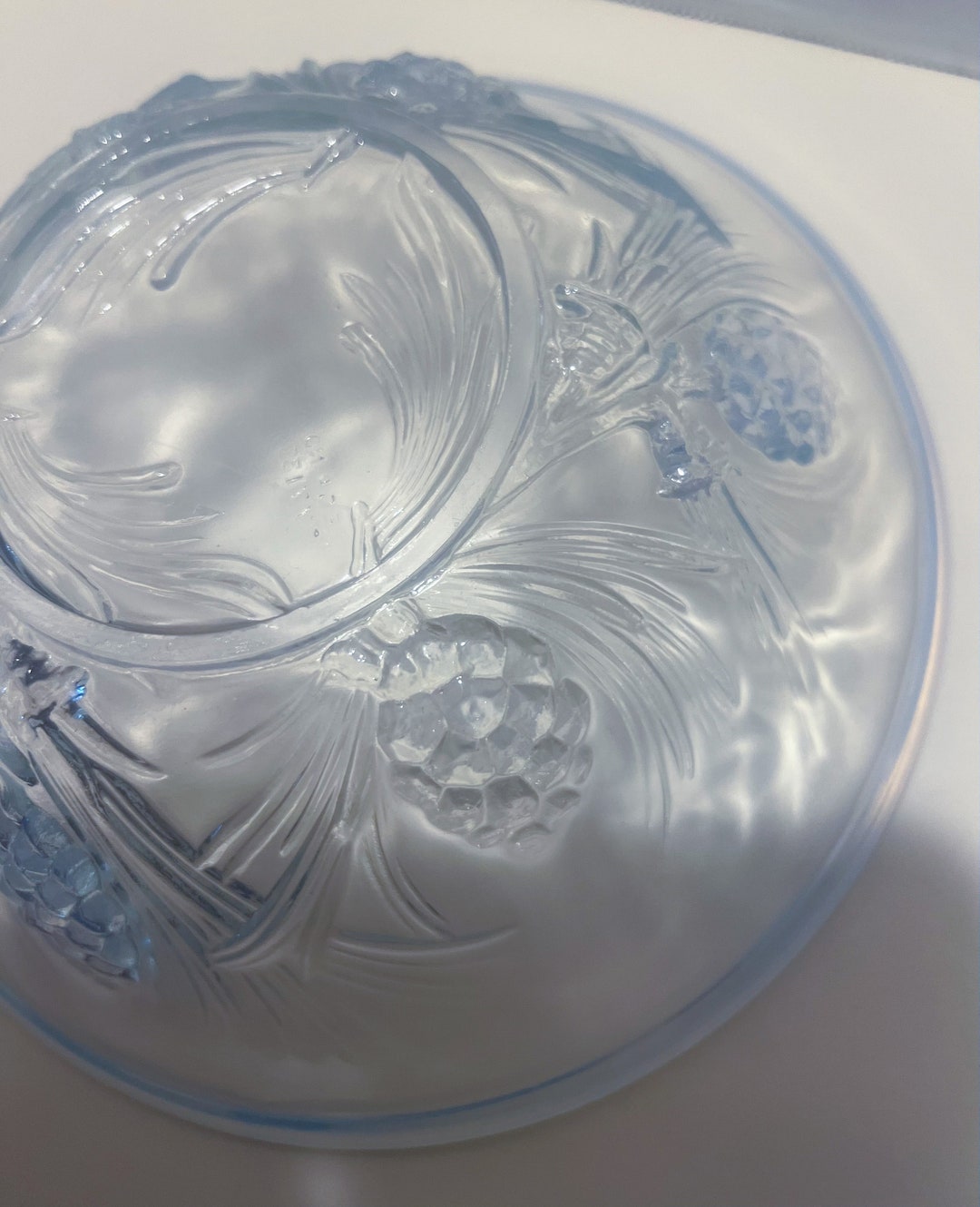 Beautiful James Jobling Depression Glass Blue Opalescent Bowl Reg ...