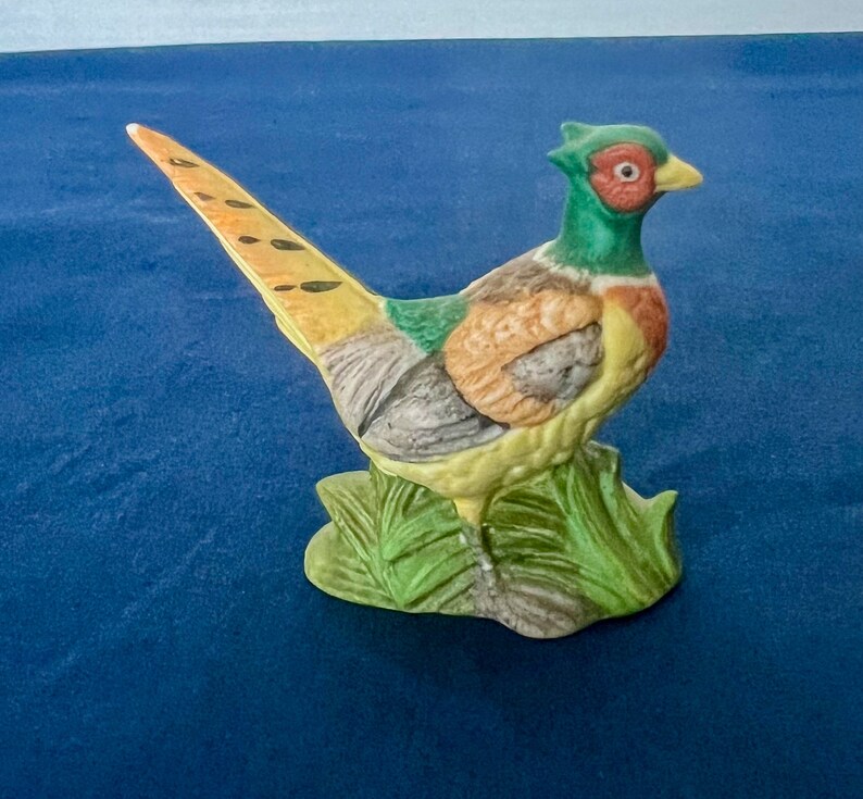 Vintage Pheasant Figurine Lefton Miniature - Etsy
