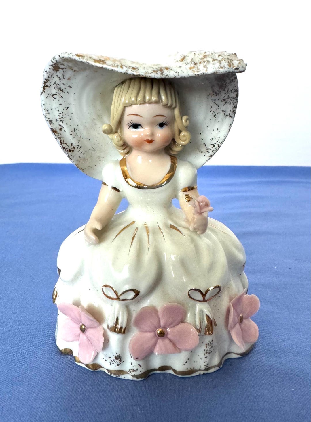 Vintage Lefton Mary Mary Quite Contrary Figurine Some Damage to Flower ...