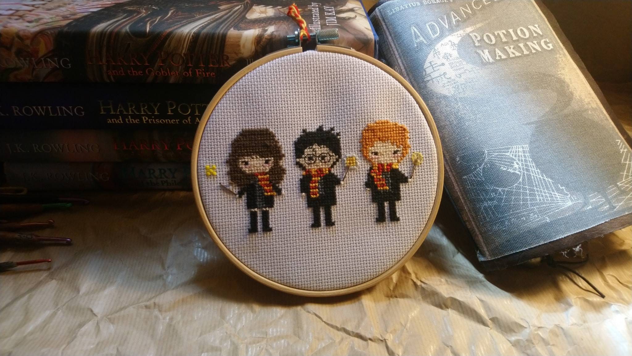 Harry Potter Punto De Cruz Etsy