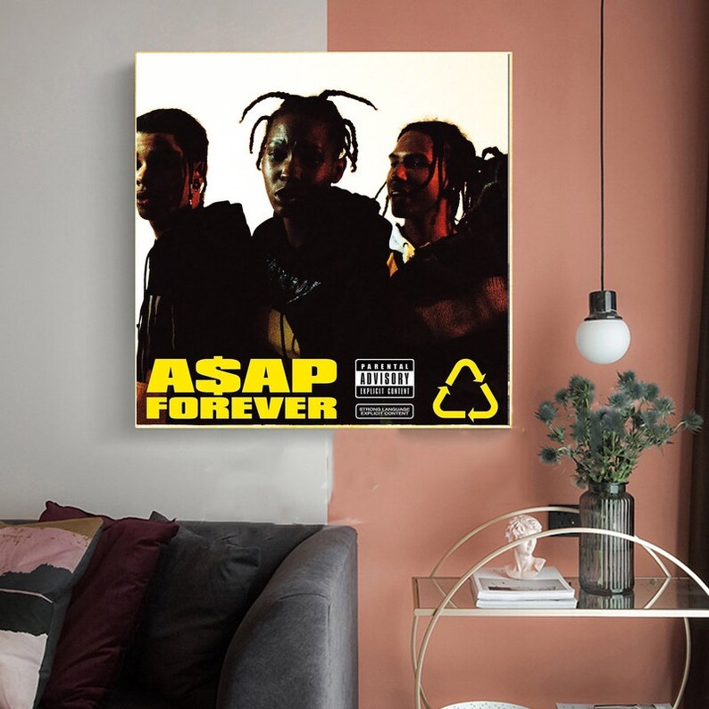 ASAP Rocky Asap forever Music Album Cover Silk Poster | Etsy